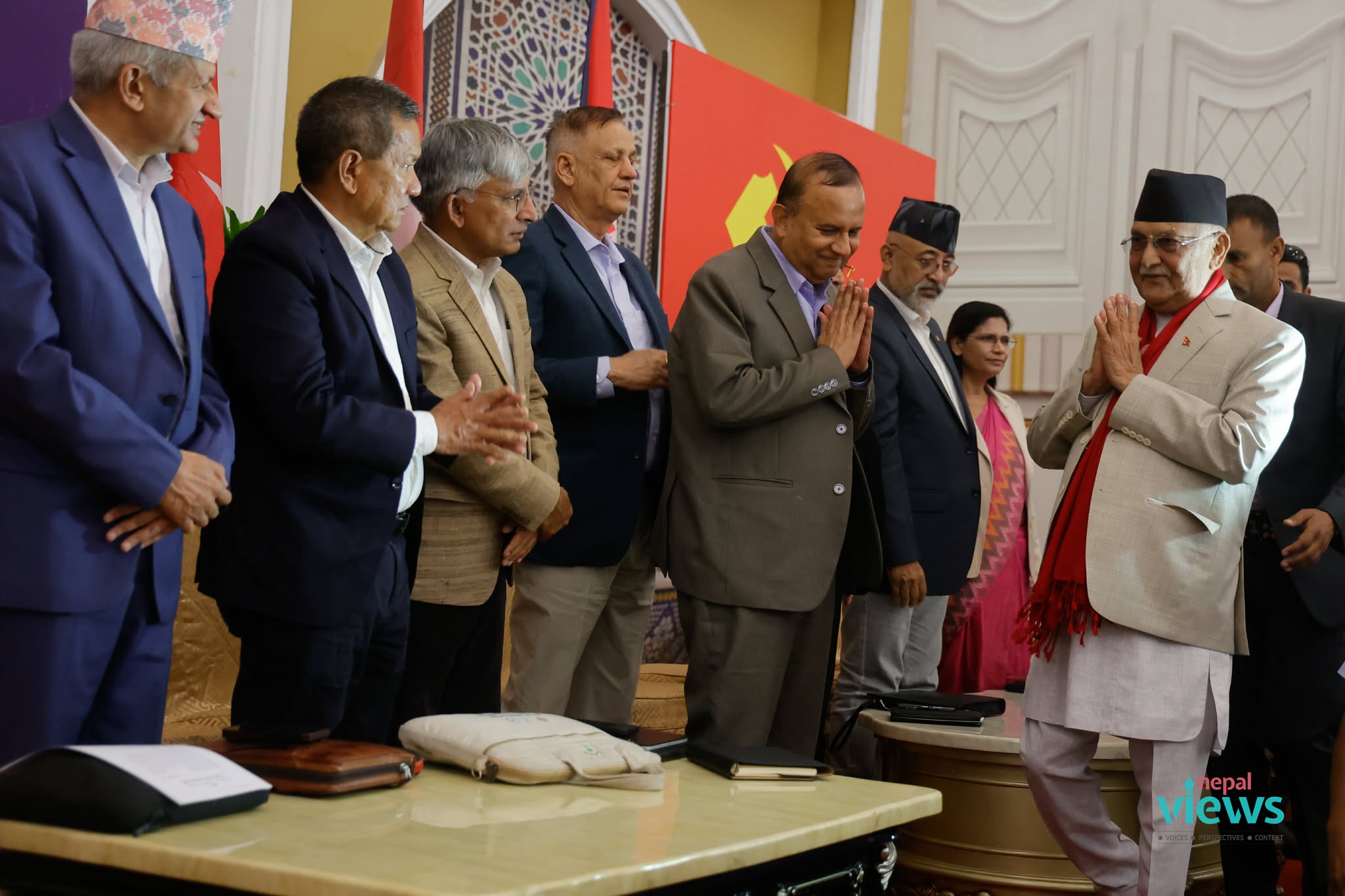 CPN (UML)’s 10th Central Committee meeting begins (Photo Feature ...