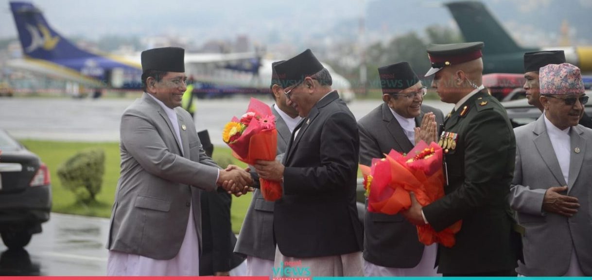 PM Prachanda arrives home from Italy | Nepal Views: Voices ...
