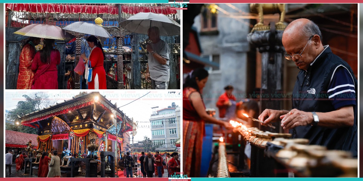 Navaratri begins, Devotees crowd at Shakti Peeth (Photo Feature ...