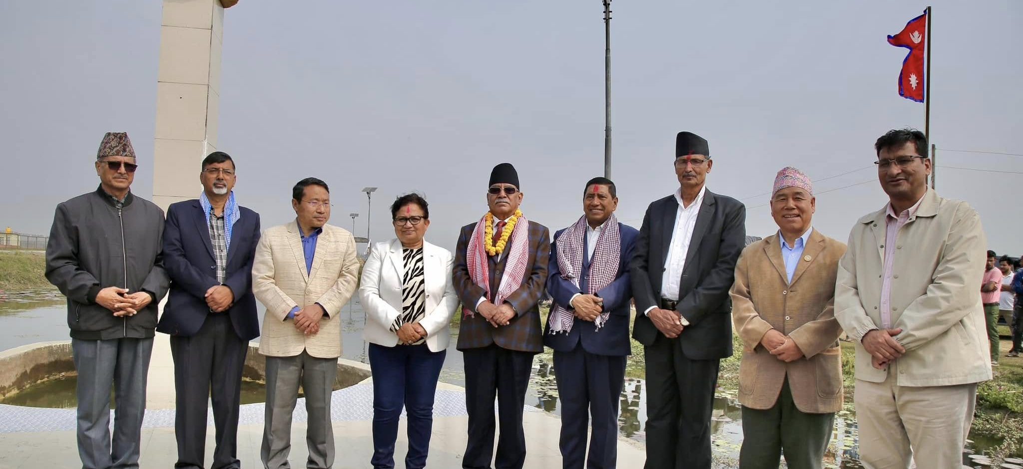 CPN (Maoist Centre) Chairperson Prachanda hoists National Flag | Nepal ...