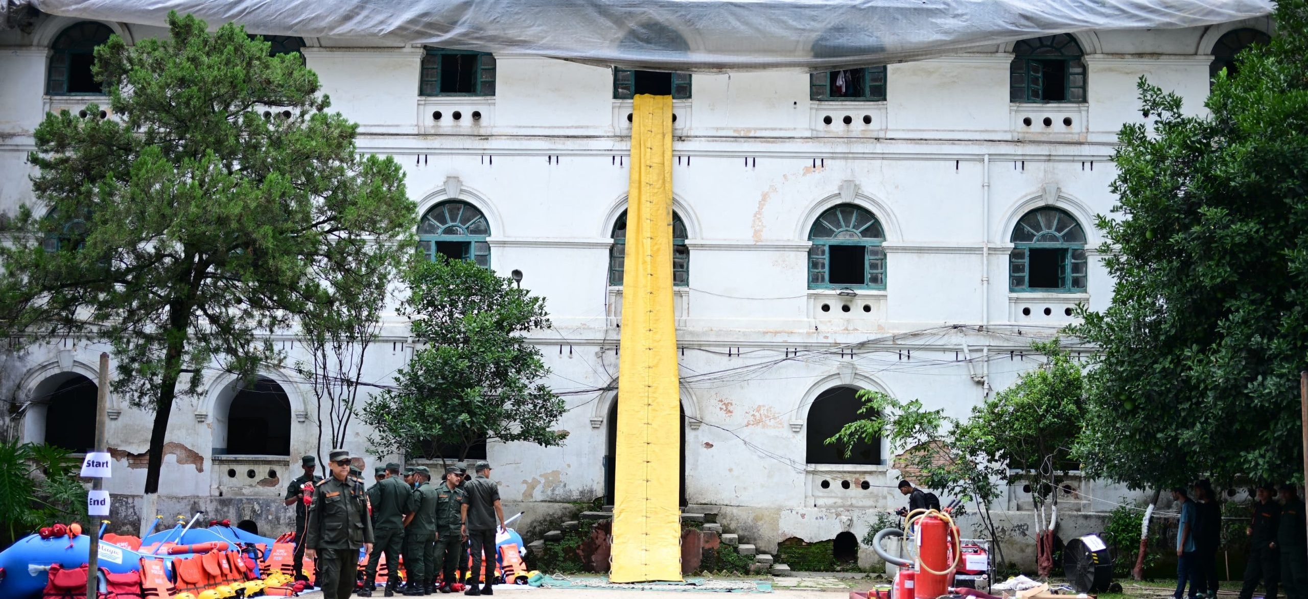 Joint demonstration of disaster management equipment at Bagdurbar ...