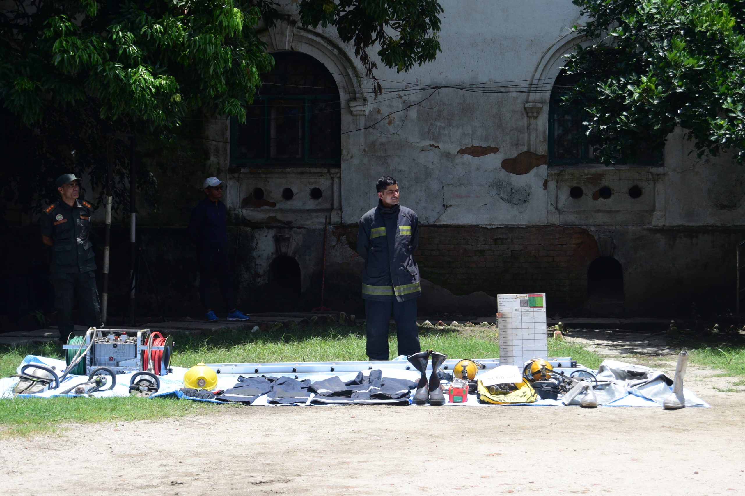 Joint demonstration of disaster management equipment at Bagdurbar ...