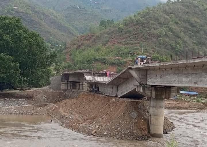 Under-construction bridge in Ramechhap collapses before completion ...
