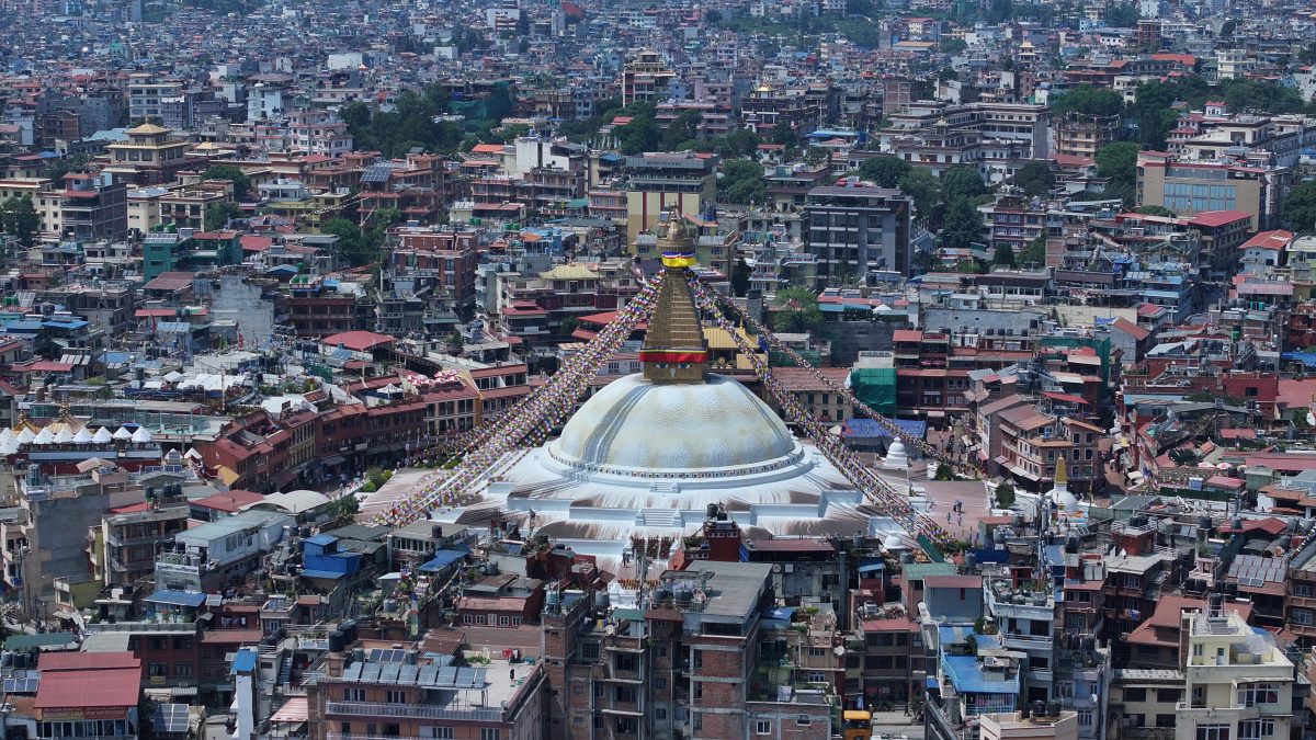 Aerial view of Boudhanath Stupa (Photos) | Nepal Views: Voices ...