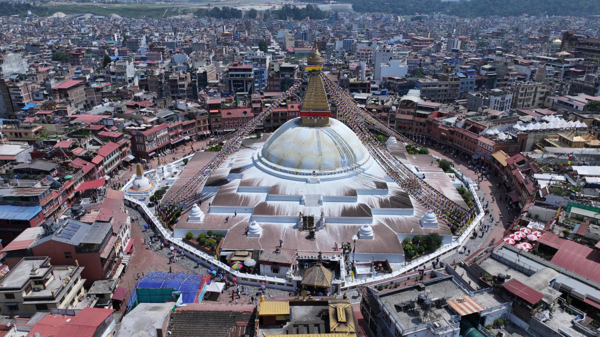 Aerial view of Boudhanath Stupa (Photos) | Nepal Views: Voices ...